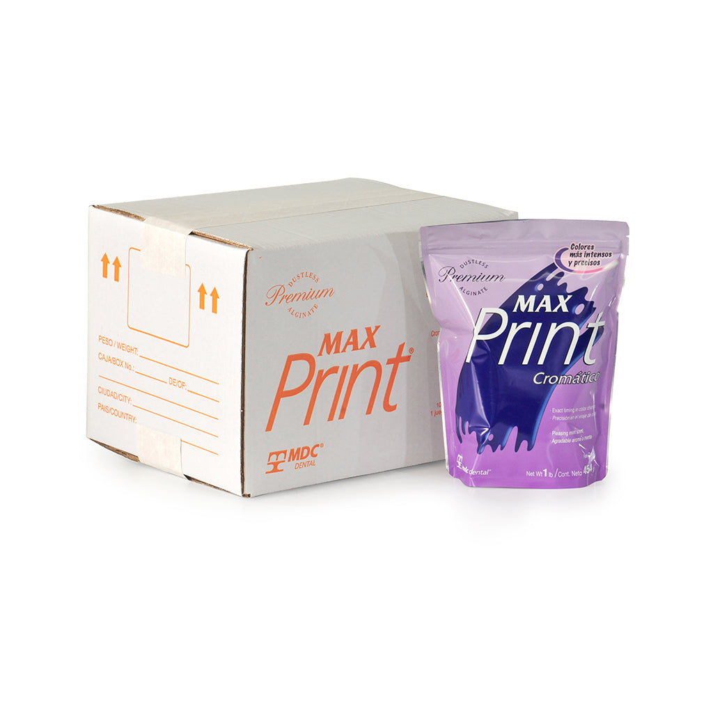 Max Print Chromatic Alginate Impression Material - Fast Set 10 bags