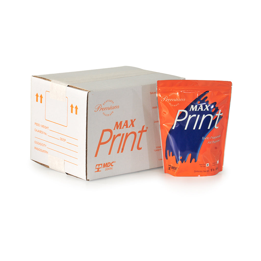Max Print All Purpose- Alginate Impression Material 1lb bags, 10 pack.